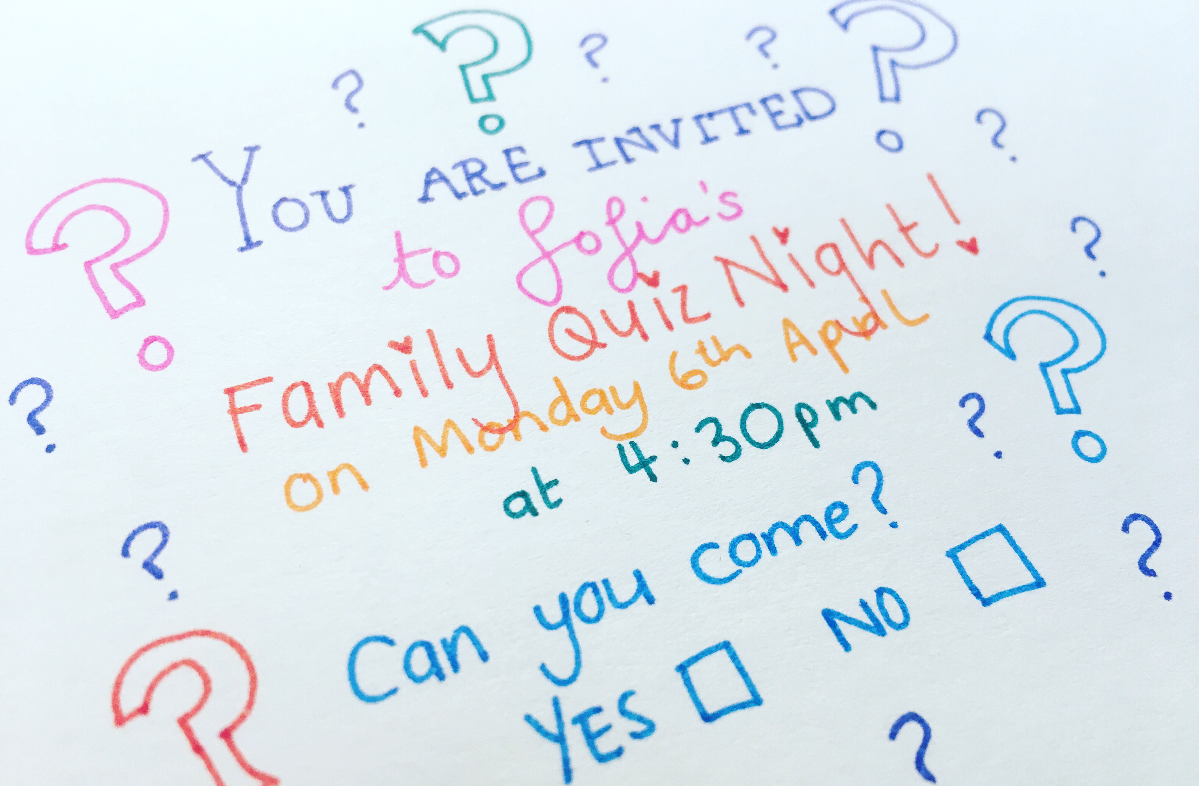 #12 Write and host a family quiz! – Literacy with Miss P